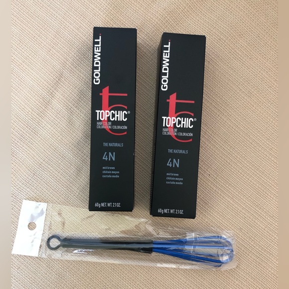 Hair | Goldwell Hair Color Coloration 4n Mid Brown With Silicone Wisk ...